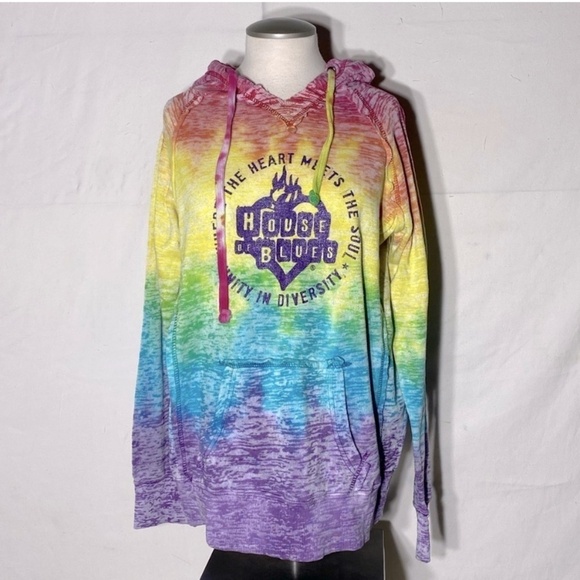 Tops | House Of Blues Rainbow Unity Diversity Hoodie L | Poshmark